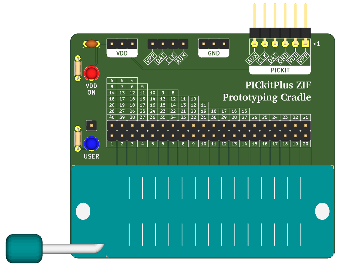PICKitPlus ZIF Socket Programmer - PICKitPlus